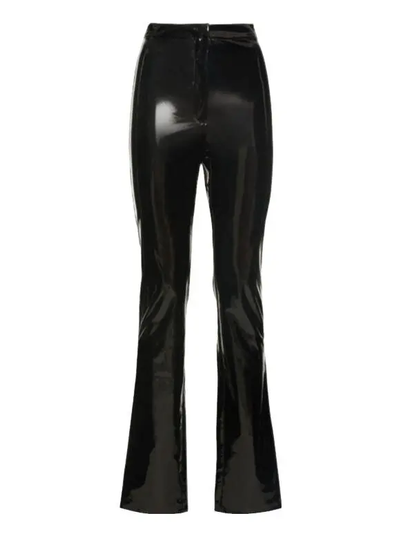 ROTATE BY BIRGER CHRISTENSEN Flared Casual Pants - Black