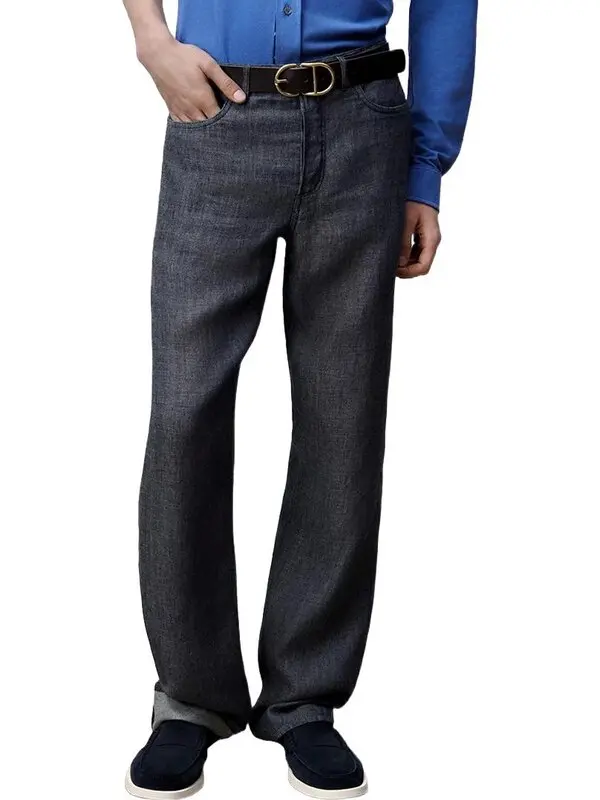 Dior Long Regular Fit Jeans - Blue