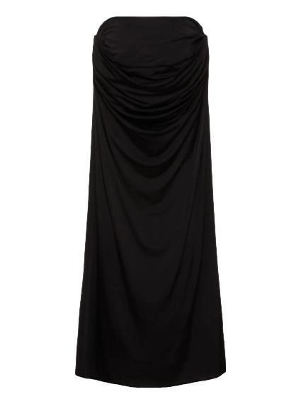Magda Butrym Draped Maxi Skirt - Black