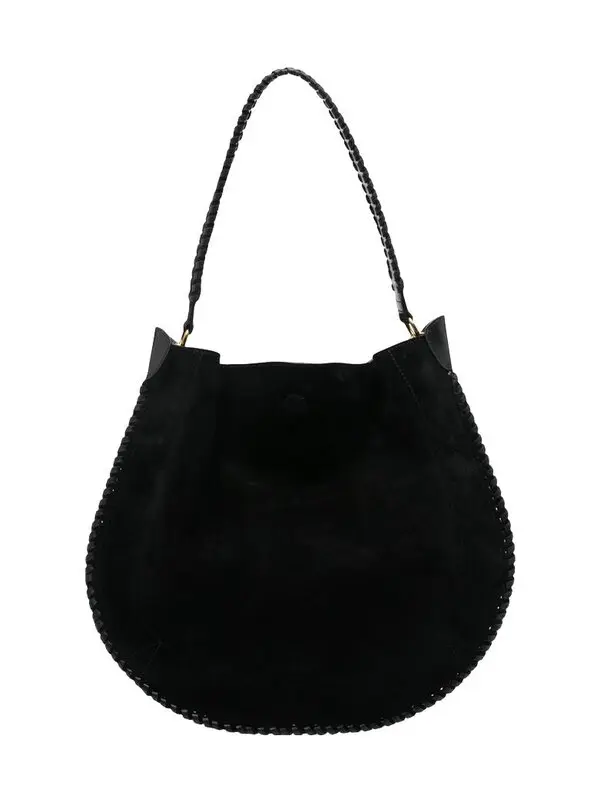 Isabel Marant Étoile Suede Shoulder Bag With Whipstitch Trim - Multicolor