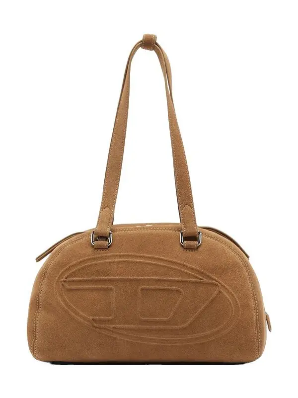 DIESEL® Embossed Logo Suede Tote Bag - Cream