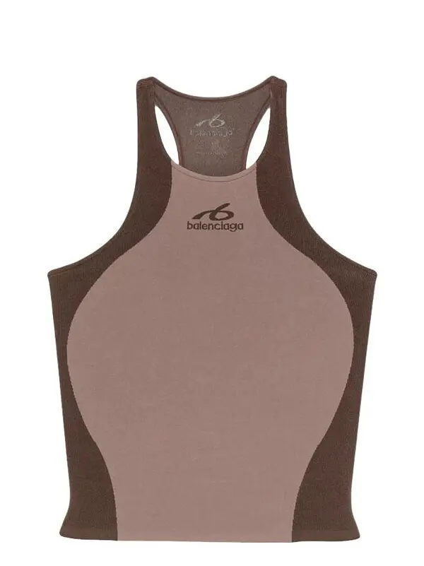 Balenciaga Racerback Tank Top - Brown