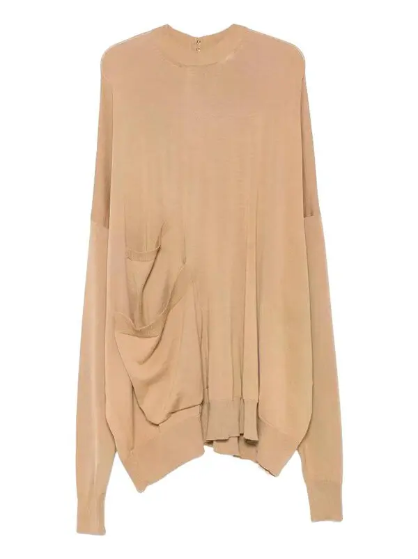 ROT After Sex Wool Crew Neck Sweater - Neutrals