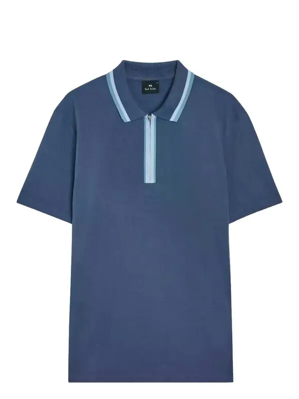 Paul Smith Short Sleve Polo Shirt - Blue