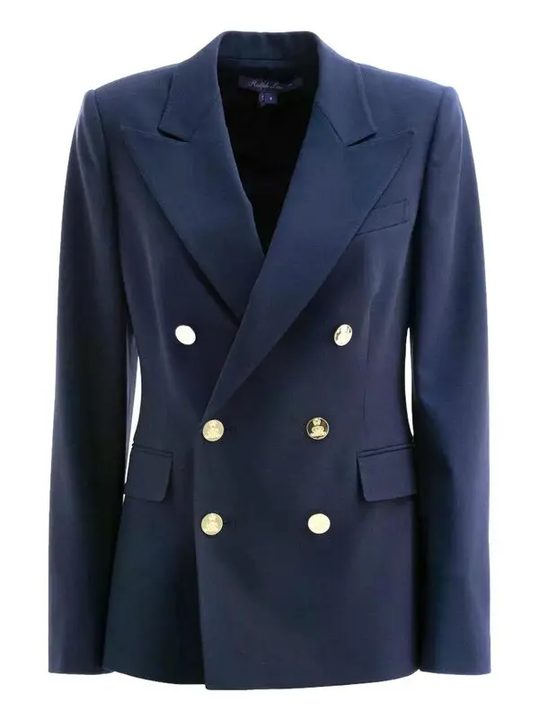 Ralph Lauren Double-breasted Peak-lapel Blazer - Blue