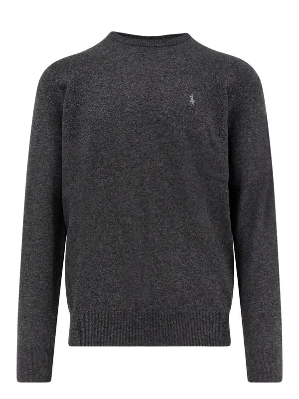 Polo Ralph Lauren Classic Wool Crew Neck Sweater - Grey