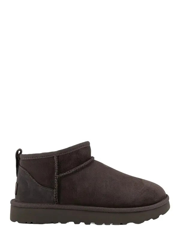 UGG Classic Ultra Mini Suede Ankle Boots - Grey