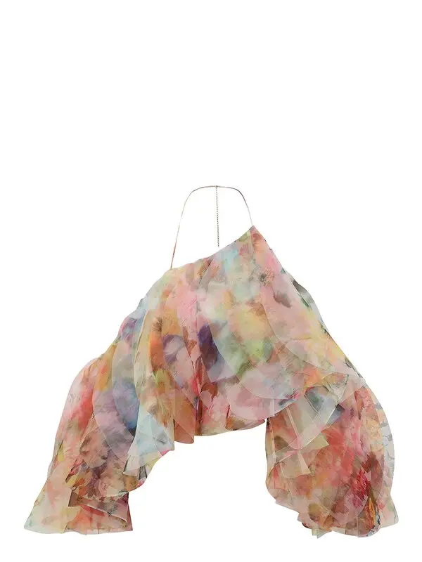 Zimmermann Luna Fanned Top - Multicolor