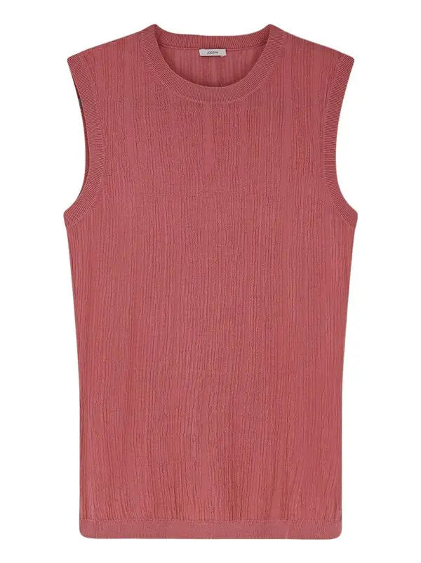 JOSEPH Calife Silk And Cotton Tank Top - Pink