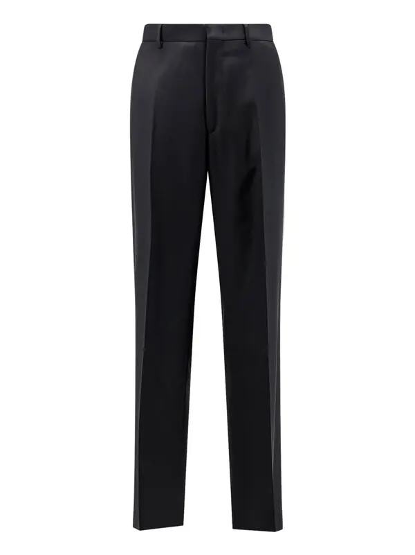 Tagliatore Virgin Wool Trousers - Black
