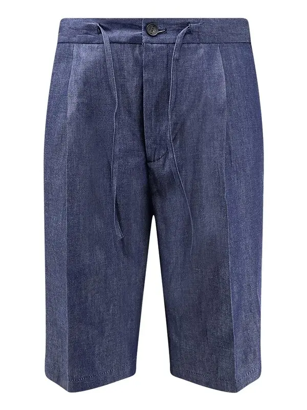 HEVO Torre Lapillo Cotton Shorts - Blue