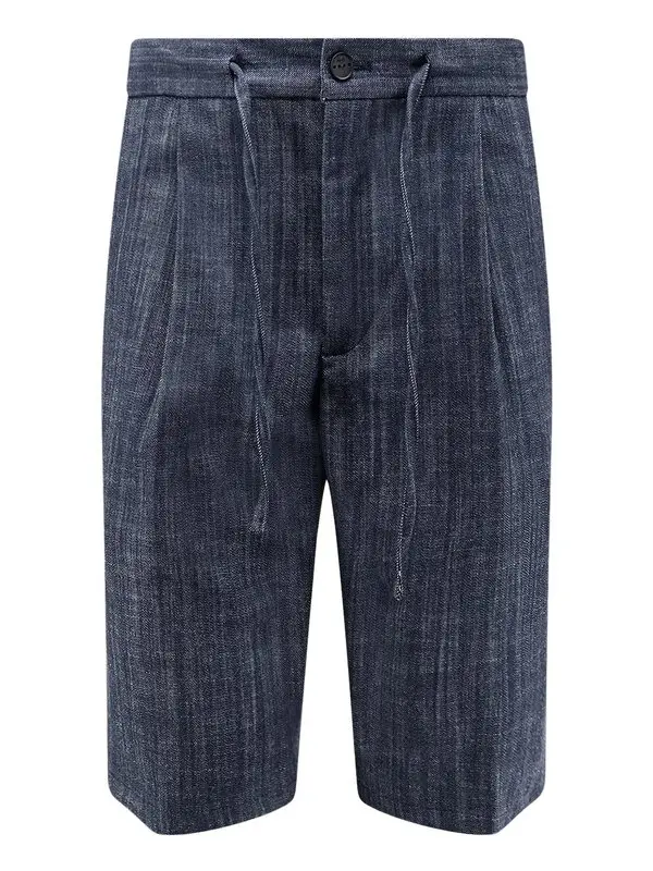 HEVO Torre Lapillo Cotton Blend Trousers - Blue