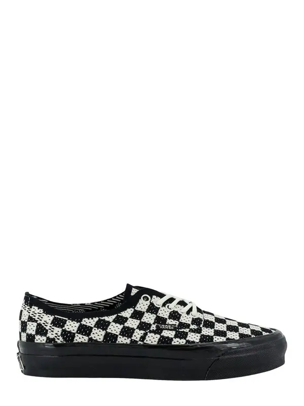 VANS Lx Authentic 44 Fabric Checkerboard Sneakers - Black