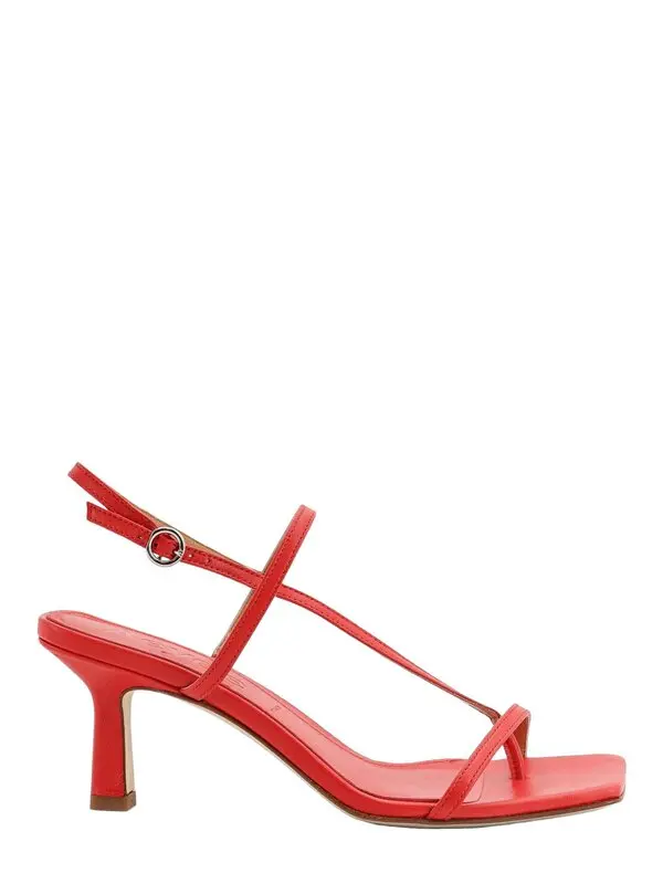 AeydĒ Elise Leather Thong Sandals - Red