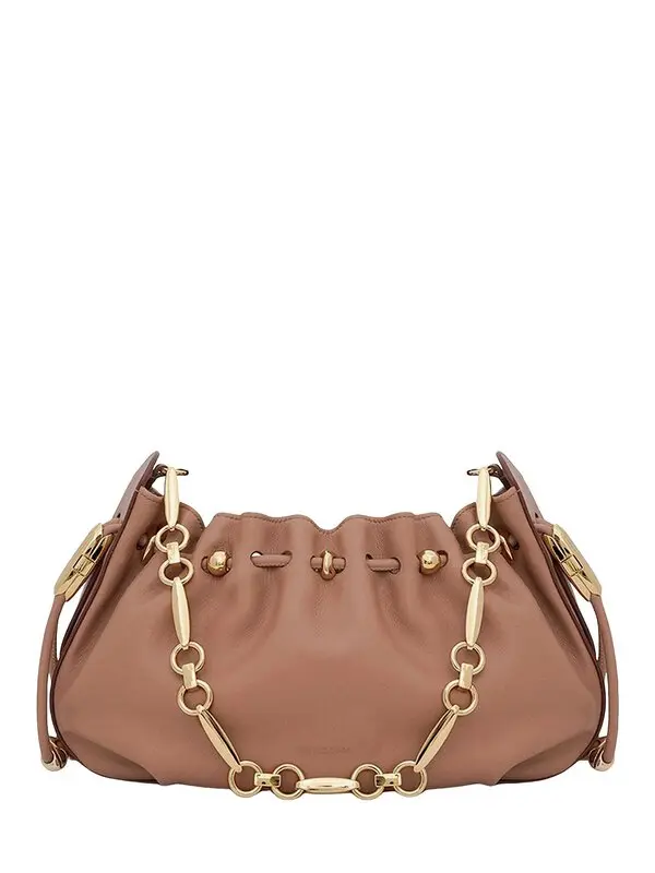 Zimmermann Halcyon Leather Clutch - Beige