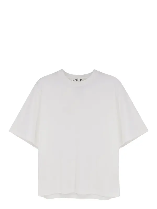 RÓHE Röhe Oversized Cotton Blend T-shirt - White