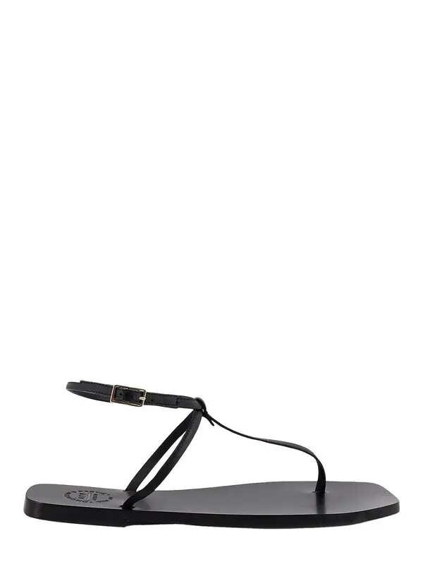 ATP ATELIER Alassio Leather Sandals - Black
