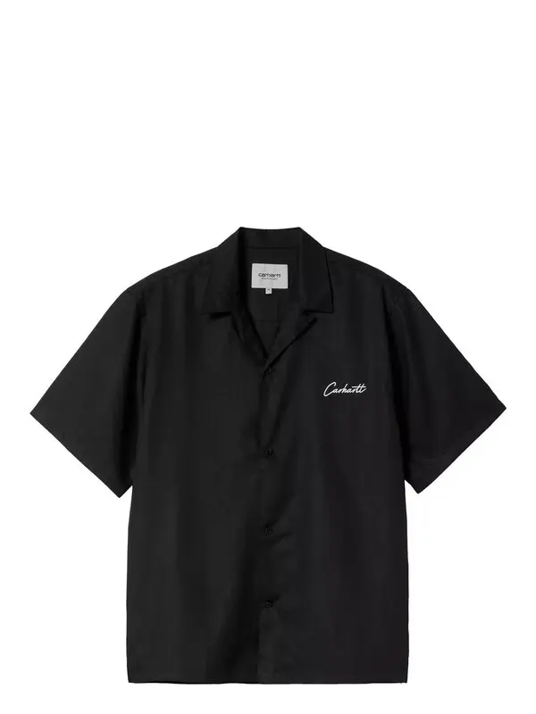 Carhartt Work In Progress Delray Tencel And Cotton Shirt - Black