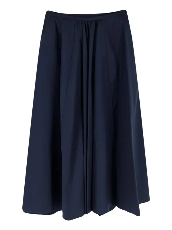 Aspesi Long Cotton Skirt - Blue
