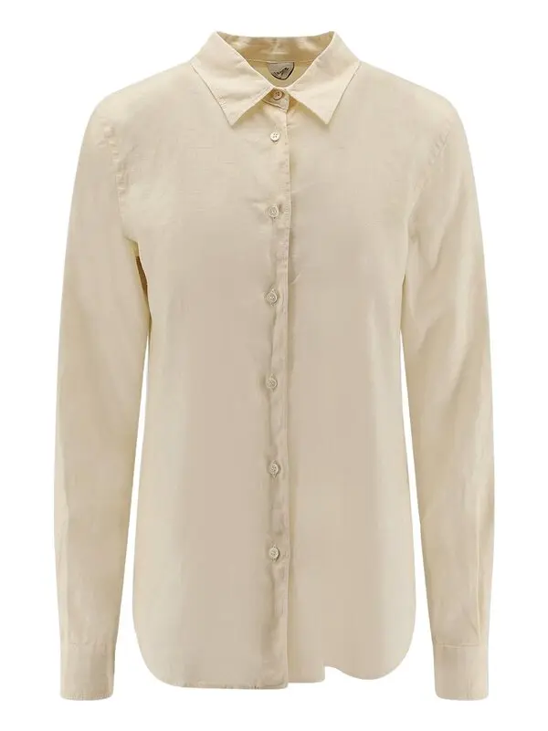 Aspesi Vissuto Linen Shirt - Beige