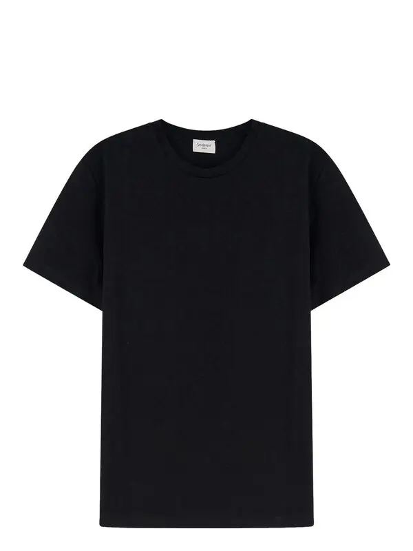 Saint Laurent Certified Cotton Tshirt - Black