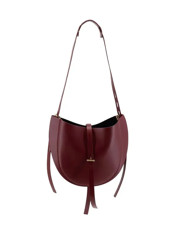 MINOBOSSI Lizzie Leather Shoulder Bag - Red