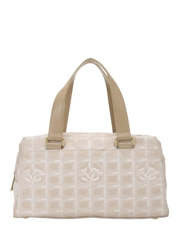 Chanel Travel Line Monogram Handbag - Beige
