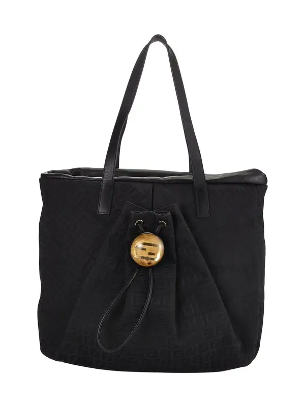 Fendi Zucchino Monogram Tote - Black