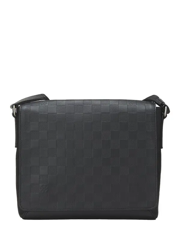LOUIS VUITTON Damier Infini District Messenger Bag - Black