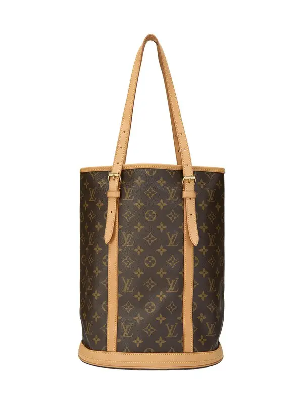 LOUIS VUITTON Monogram Canvas Bucket Bag - Brown