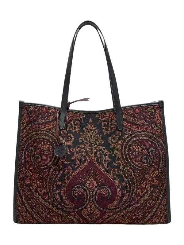 Etro Lovelter Leather Tote Bag - Red