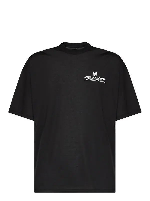 Amiri Black Cotton Jersey Built On Dreams Oversized T-shirt - Multicolor