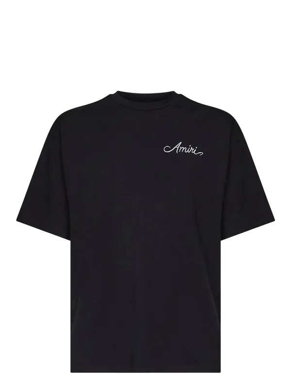 Amiri Black Jersey Ma Quad Checkerboard T-shirt - Multicolor