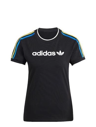 Adidas Linear Logo 3stripes T-shirt - Black