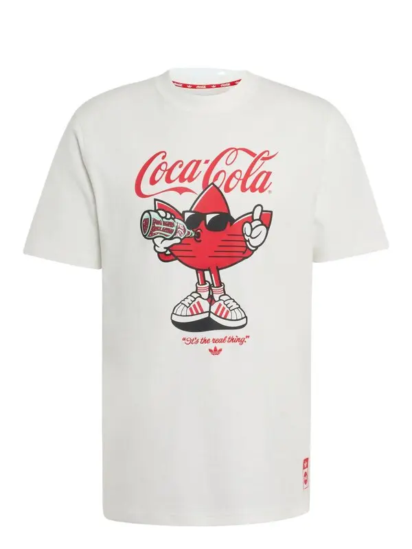 Adidas X Coca-cola Classic Sport Graphic Treffie T-shirt Asia Sizing - White