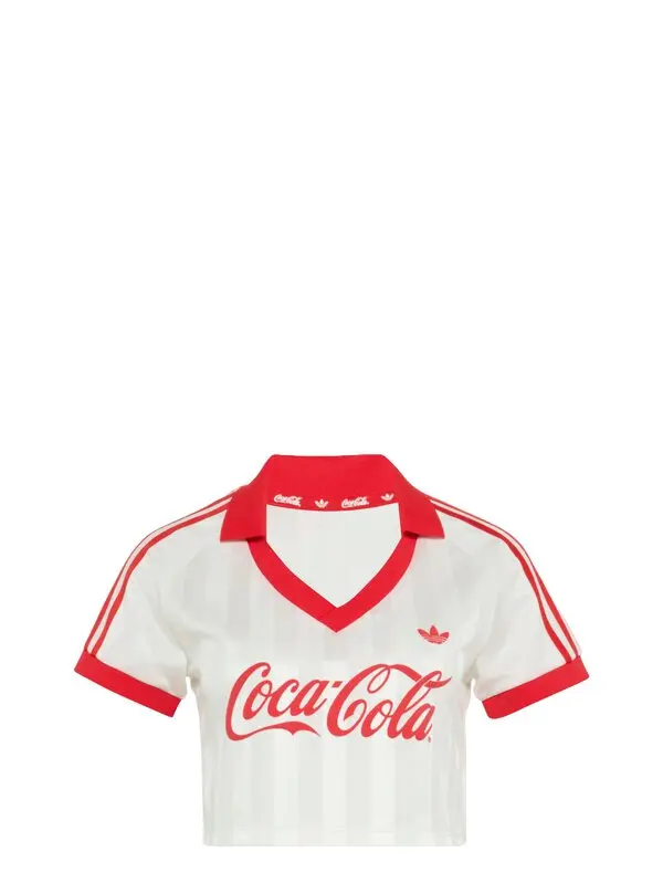 Adidas X Coca-cola Cropped Jersey - White