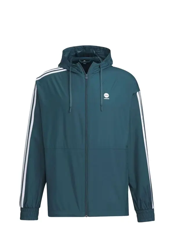 Adidas Neo Essentials Hooded Windbreaker Jacket - Teal