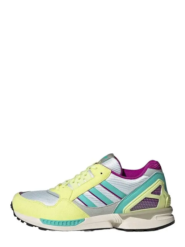 Adidas Zx 9000 Citrus Multi Sneakers - Silver/yellow/blue