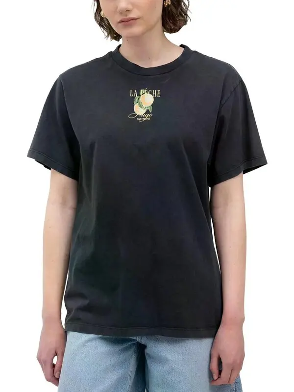 Hugo Graphic Print T-shirt - Black