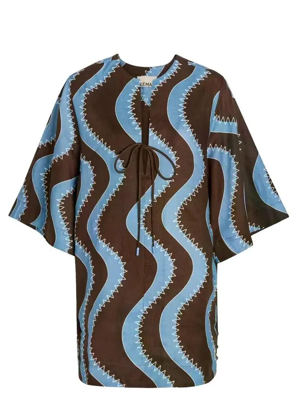 ALEMAIS Frankie Mini Dress - Blue