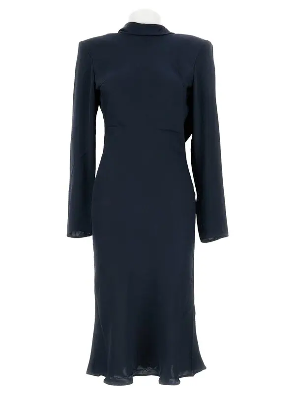 ROTATE BY BIRGER CHRISTENSEN Draped Satin Midi Dress - Multicolor