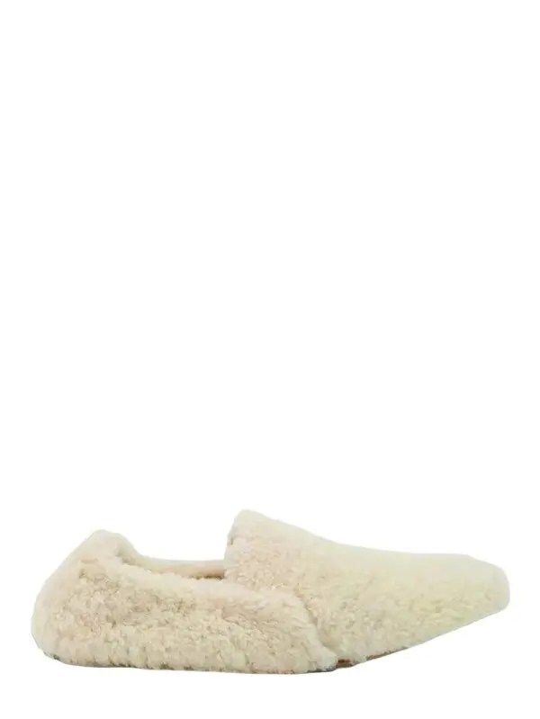Le Monde Beryl Orlando Shearling Ballet Flats - Neutrals