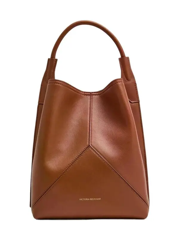 Victoria Beckham Leather Panelled Bucket Bag - Brown
