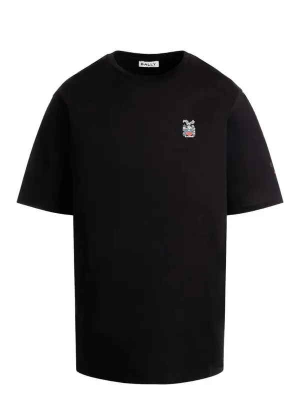 Bally Crest Logo Crewneck T-shirt - Black