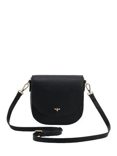 FABLE ENGLAND Beth Saddle Crossbody Bag - Black