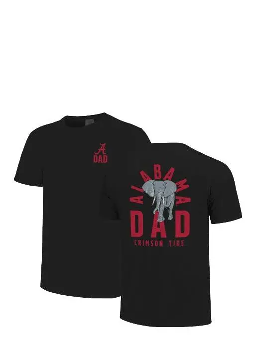 IMAGE ONE Alabama Crimson Tide Father's Day Mascot Overlay T-shirt - Black