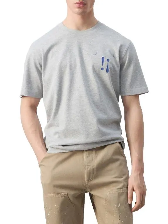 Mango X Fantastic ! Graphic T-shirt - Medium Heather Grey