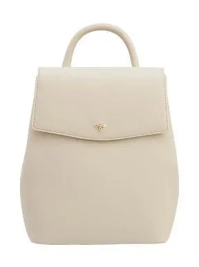 FABLE ENGLAND Small Backpack With Flap Closure - Stone