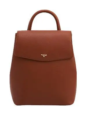 FABLE ENGLAND Small Backpack With Flap Closure - Tan