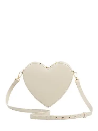 FABLE ENGLAND Penelope Heart Crossbody Bag - Stone